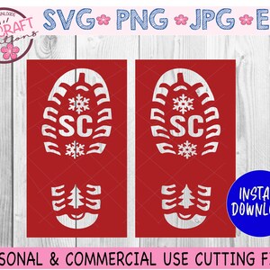 Santa Footprint Stencil Download, Santa Boots Svg, Santa Footprint Svg ...