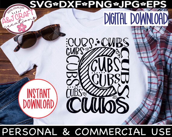 Cubs Typography SVG Cubs Svg Cubs Baseball Svg Cubs - Etsy