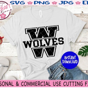 WOLVES SVG Wolves Football Svg Wolves Cheer Svg Wolves | Etsy