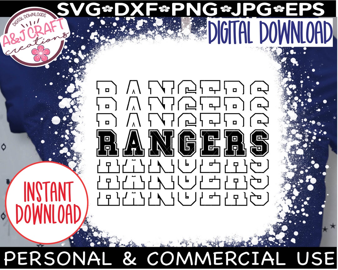 Rangers Svg, Rangers School Spirit Svg, Rangers Baseball SVG, Rangers ...