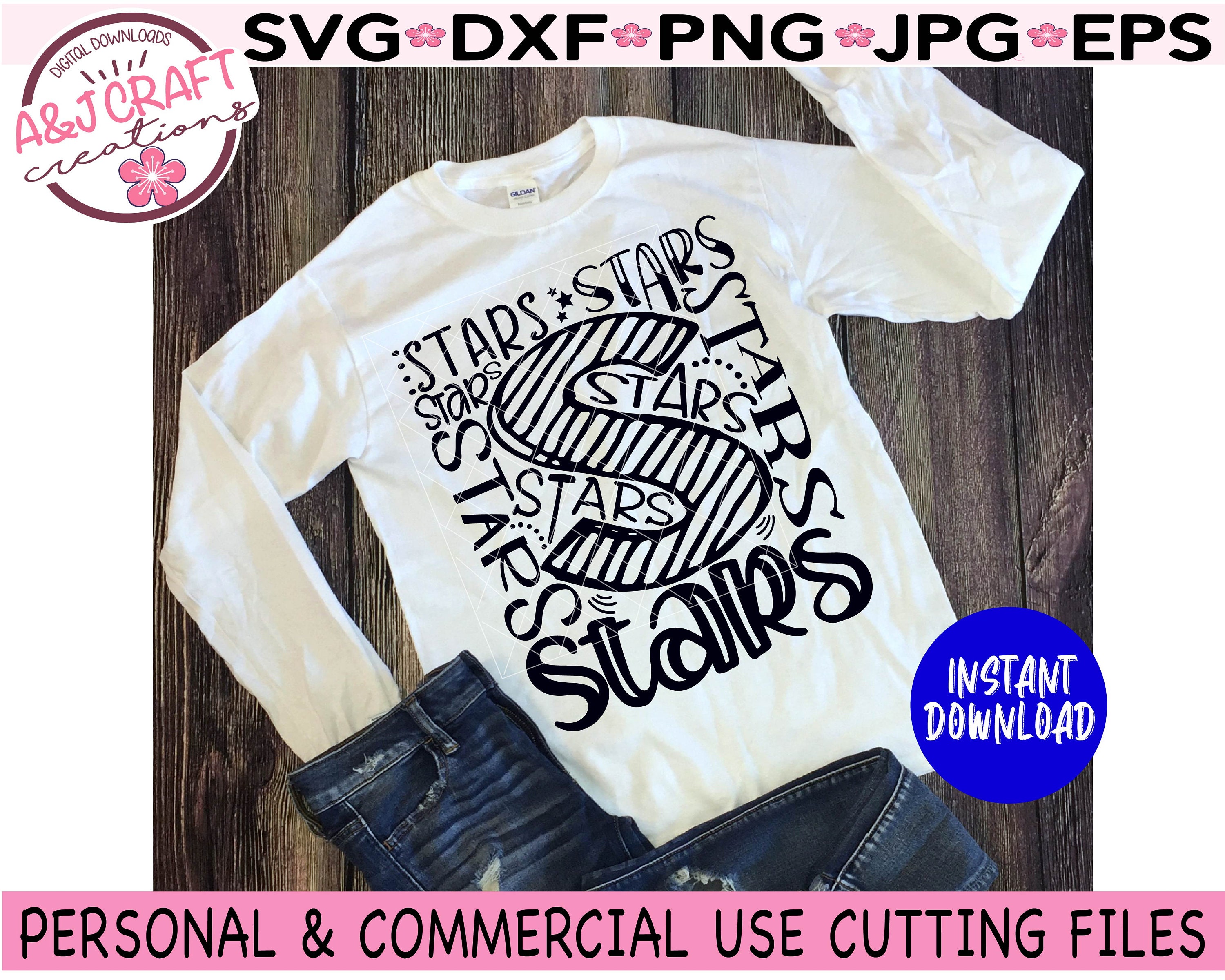 Stars SVG Stars Mascot Svg Stars Mascot Png Typography Svg | Etsy