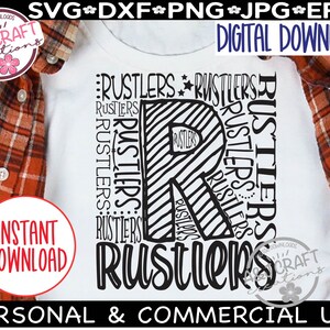 Rustlers SVG Rustlers Football Svg Rustlers Basketball Svg - Etsy