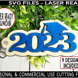 Graduation Keychain BUNDLE Svg, Graduation Laser Files, 2026 Graduation ...