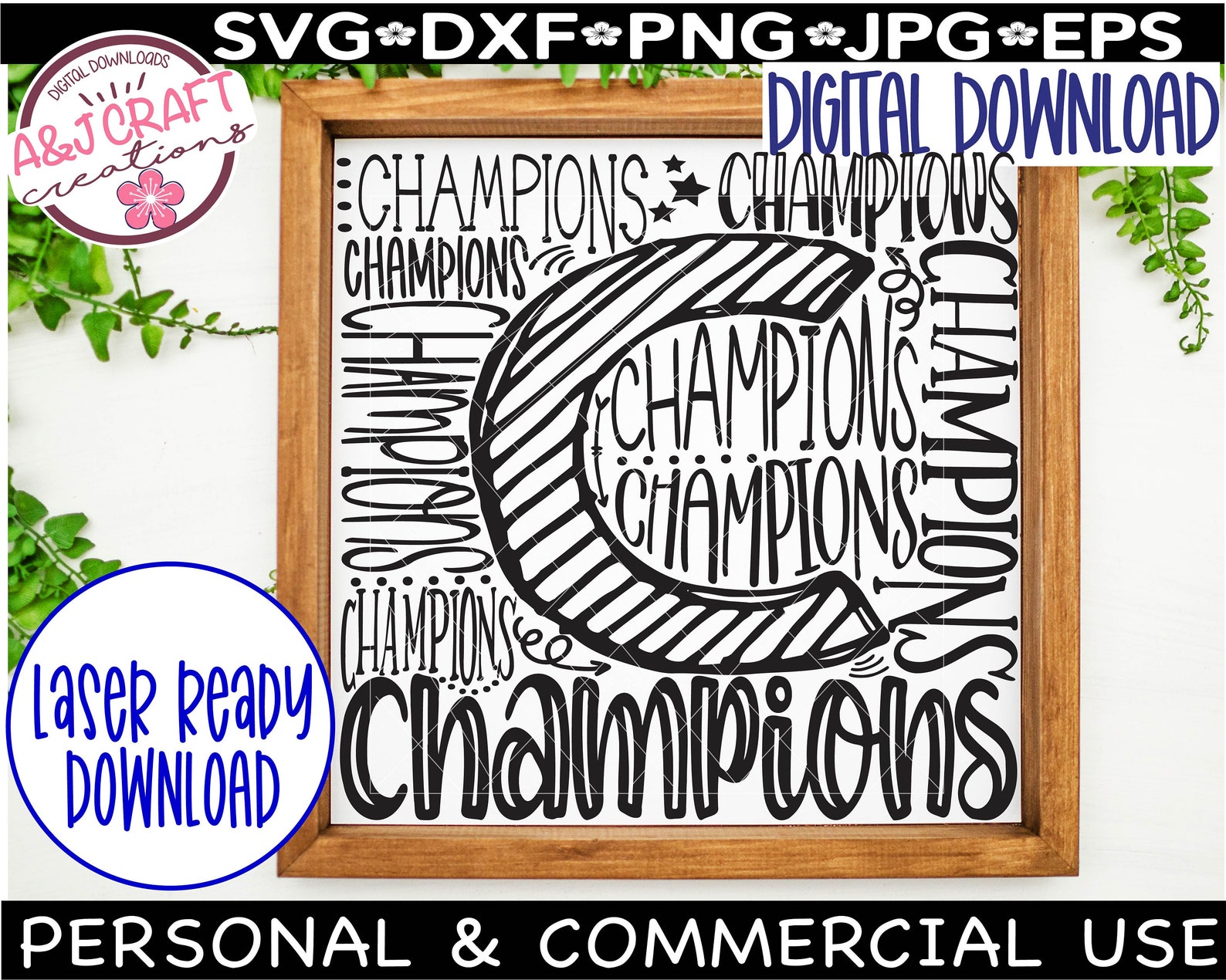 Champions SVG Champions Football Svg Champions Baseball - Etsy Canada