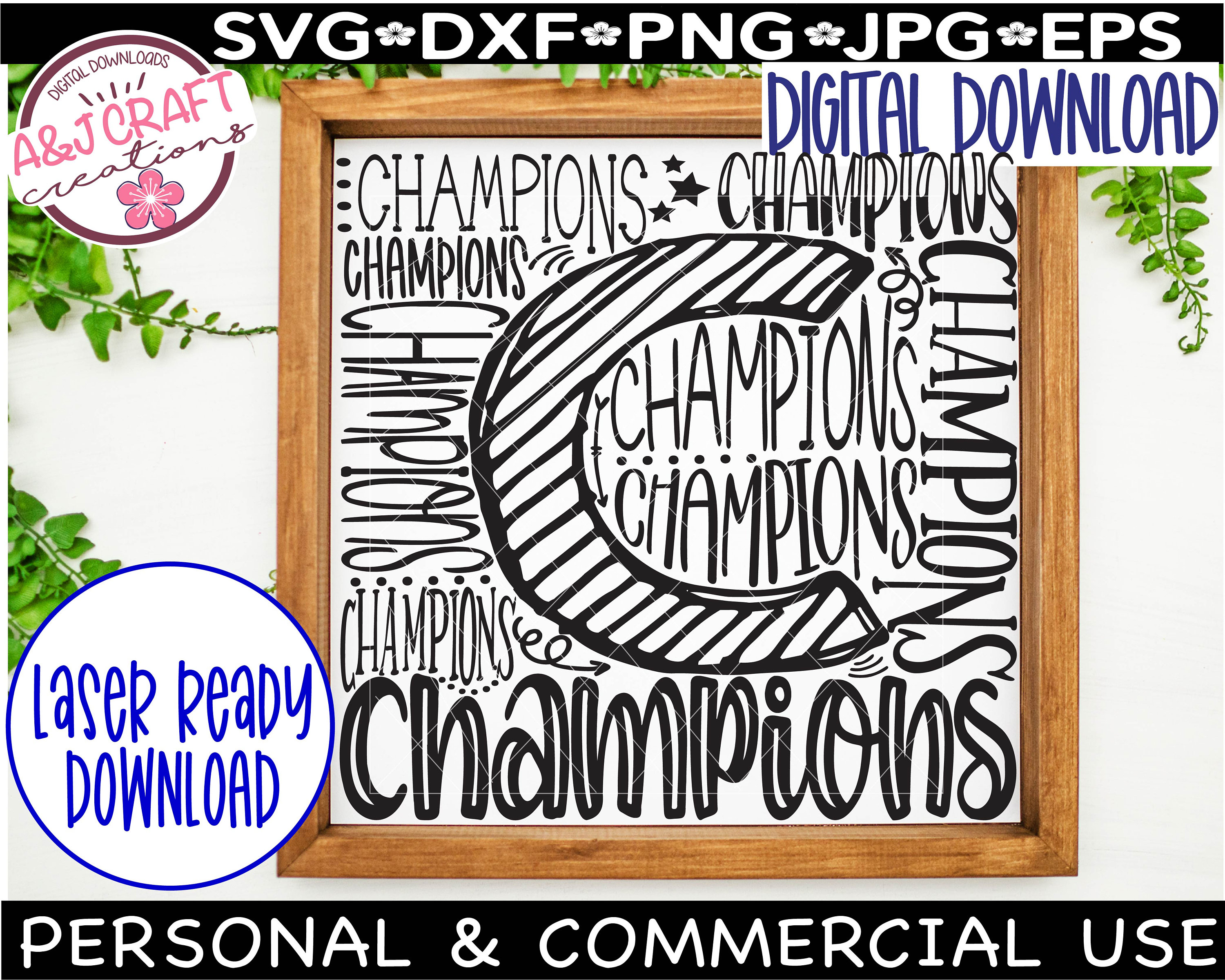 Champions SVG Champions Football Svg Champions Baseball - Etsy Canada