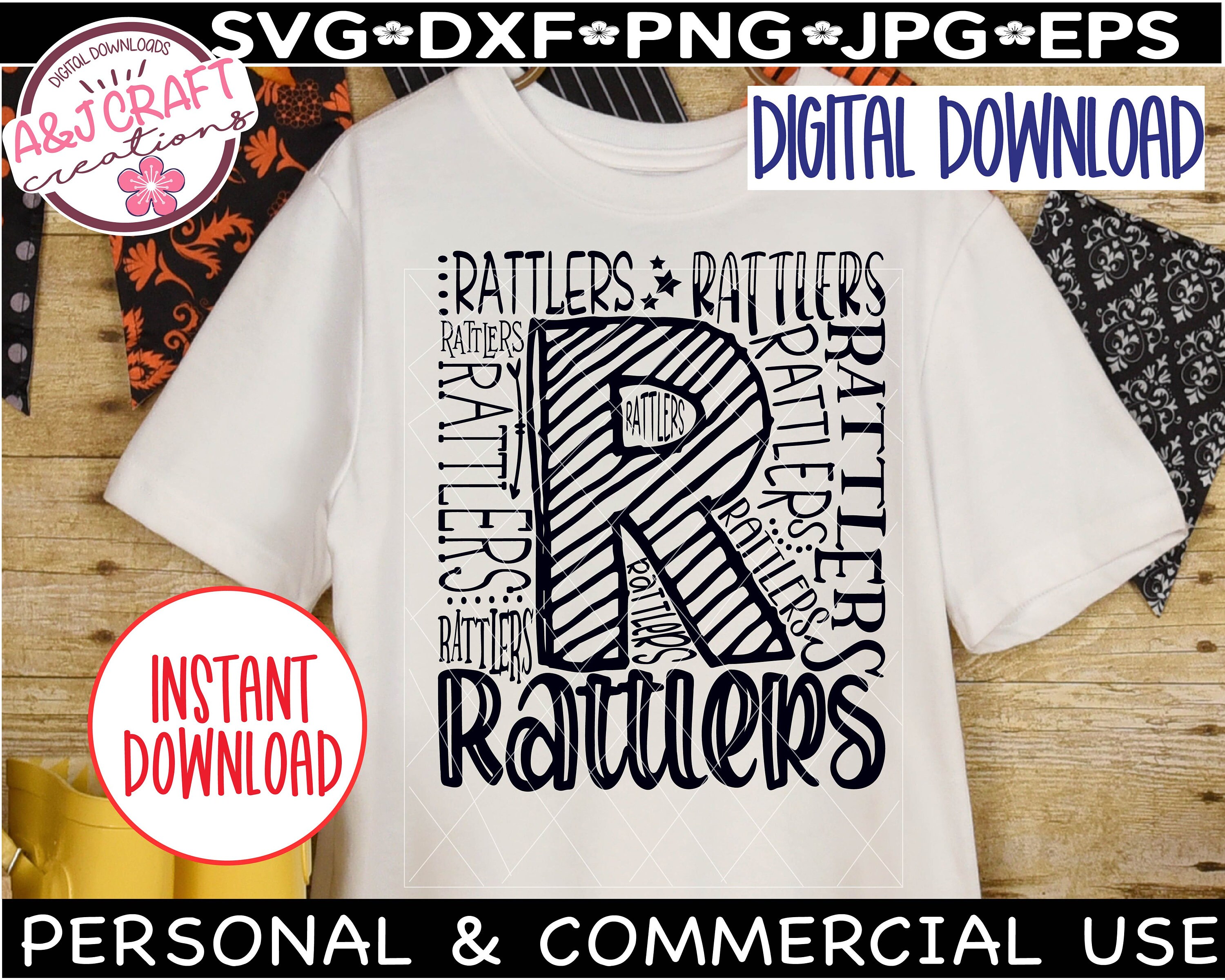 Rattlers SVG, Rattlers Football Svg, Rattlers Baseball Svg, Typography ...