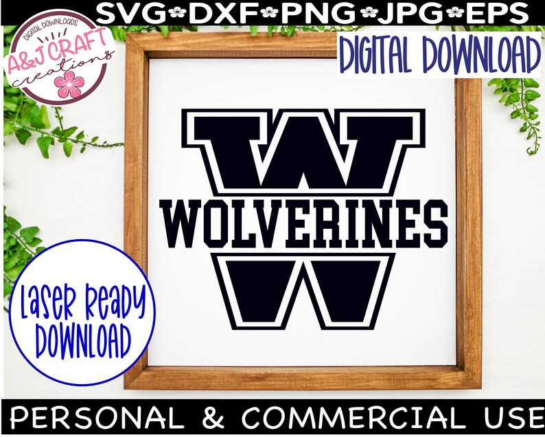 Wolverines SVG Wolverines Football Svg Wolverine Mascot Svg - Etsy