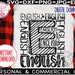 English SVG English Typography Svg English Teacher Svg - Etsy