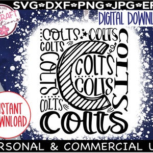 Colts SVG, Colts Typography Svg, Colts Football Svg, Colts Cheer Svg ...