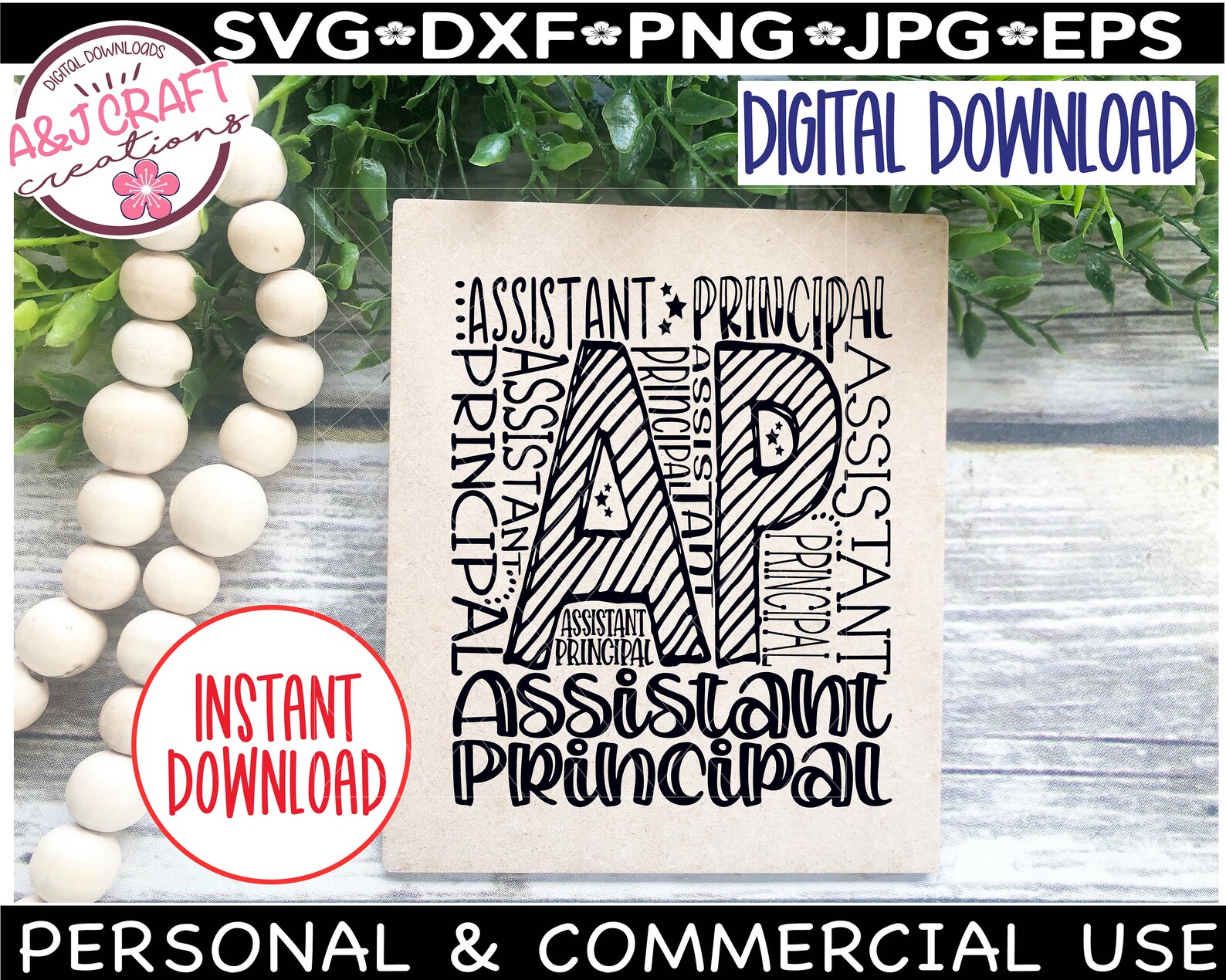 Assistant Principal SVG, Assistant Principal Png, Typography Svg ...