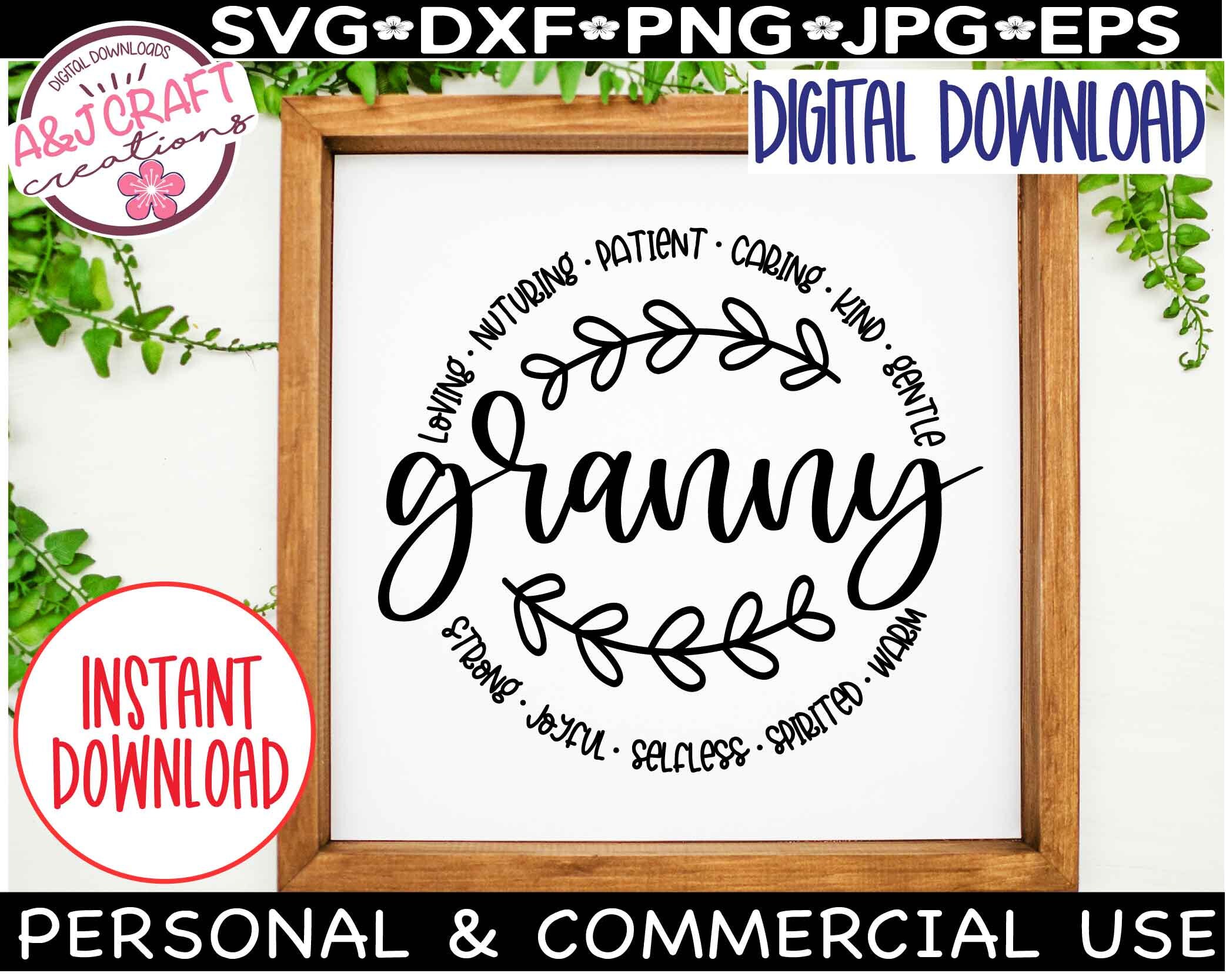 Granny Svg, Grandma Svg, Best Grandma Svg, Grandma Mothers Day Svg ...
