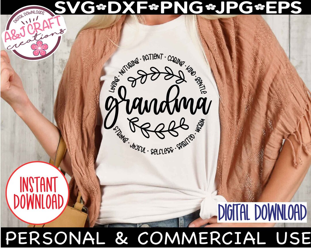 Grandma Svg, Best Grandma Svg, Grandma Mothers Day Svg, Grandma Svg ...