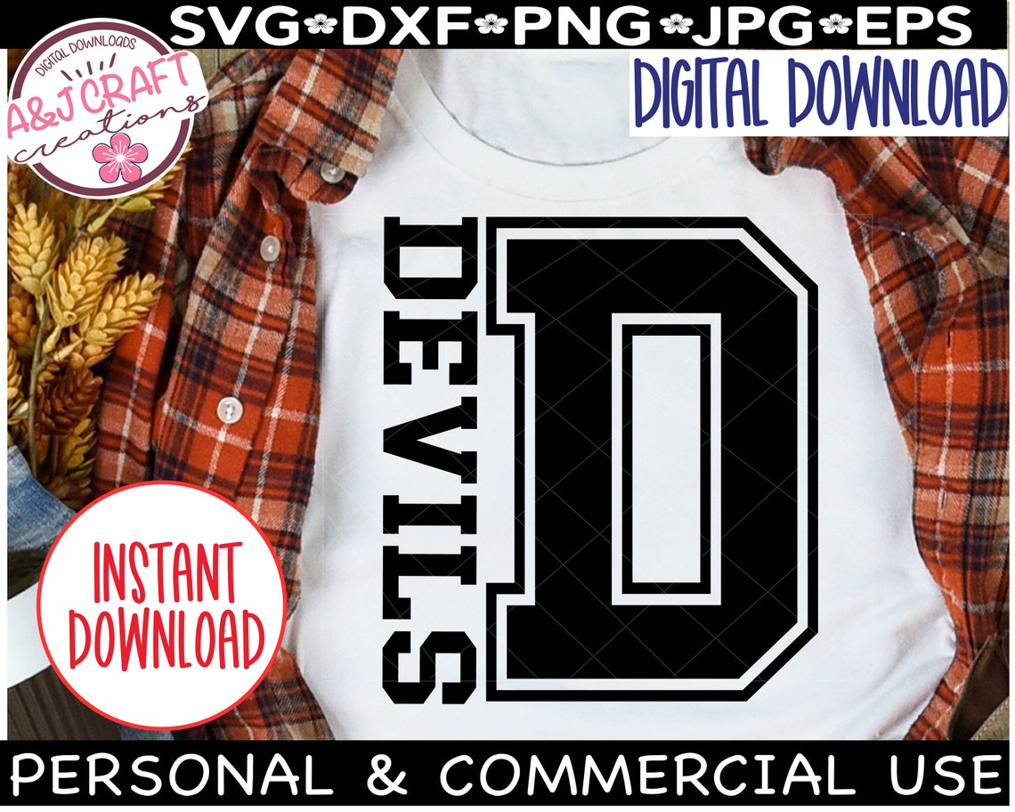 Devils SVG Devils Football Svg Devils Volleyball Svg Devils - Etsy