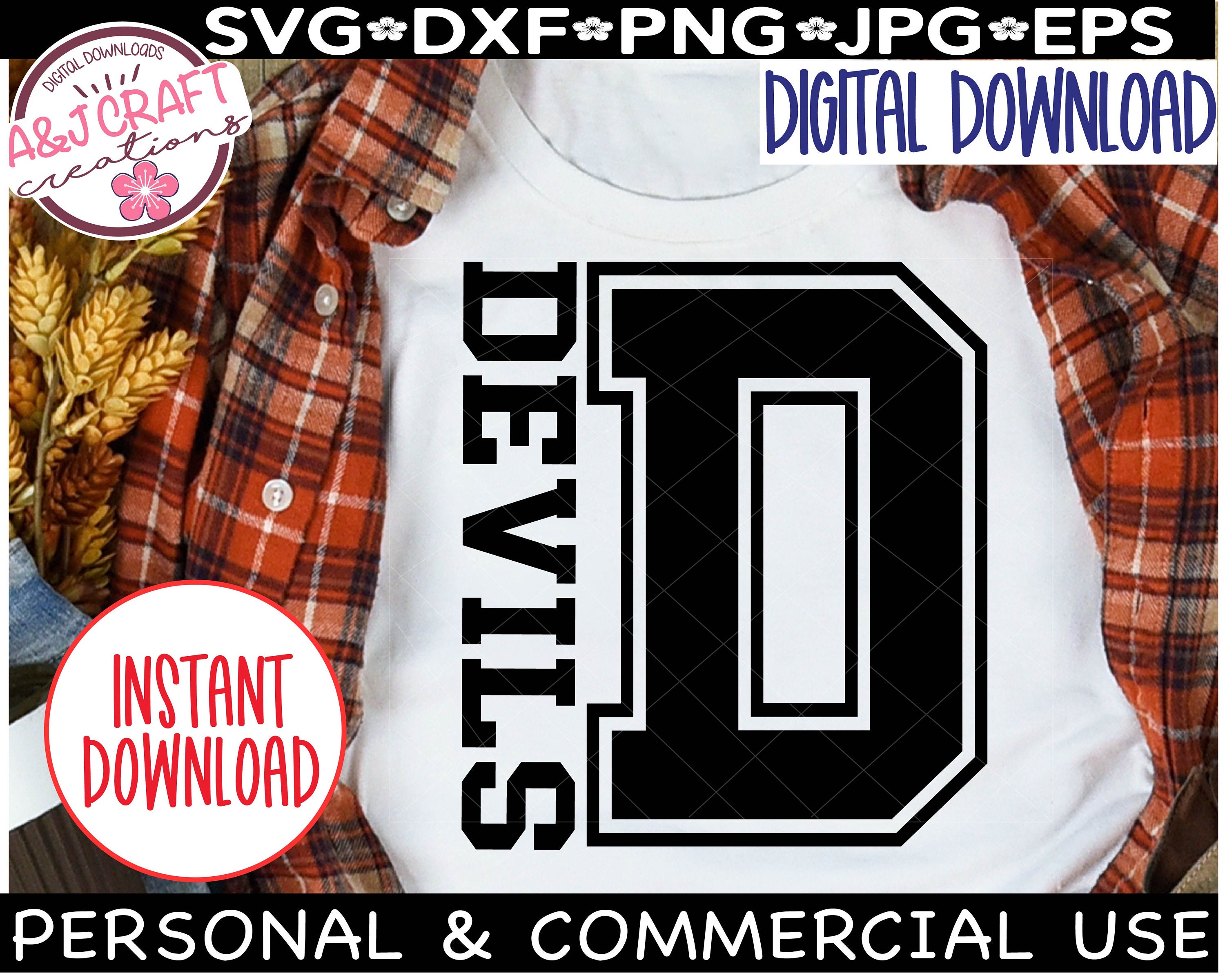 Devils SVG Devils Football Svg Devils Volleyball Svg Devils - Etsy