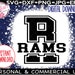RAMS SVG Rams Football Svg Rams Cheer Svg Rams Cheer Mom - Etsy