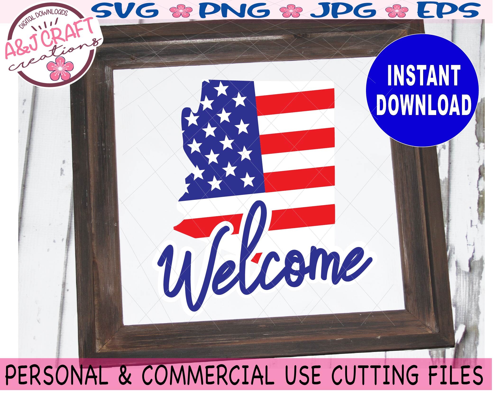 Arizona SVG File Arizona Welcome Sign svg State of Arizona | Etsy