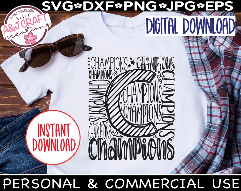 Champions SVG Champions Football Svg Champions Baseball - Etsy Canada