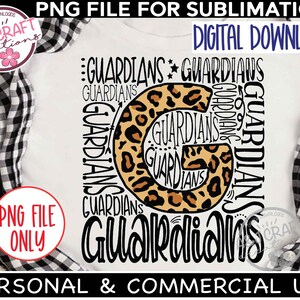 Guardians Leopard Print PNG, Guardians Sublimation, Guardians Football ...