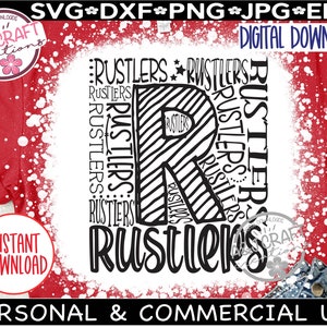 Rustlers SVG, Rustlers Football Svg, Rustlers Basketball Svg, Rustlers ...