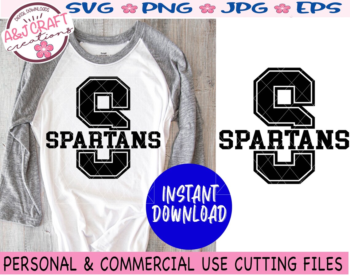 SPARTANS SVG Spartans Football svg Spartans Cheer svg | Etsy