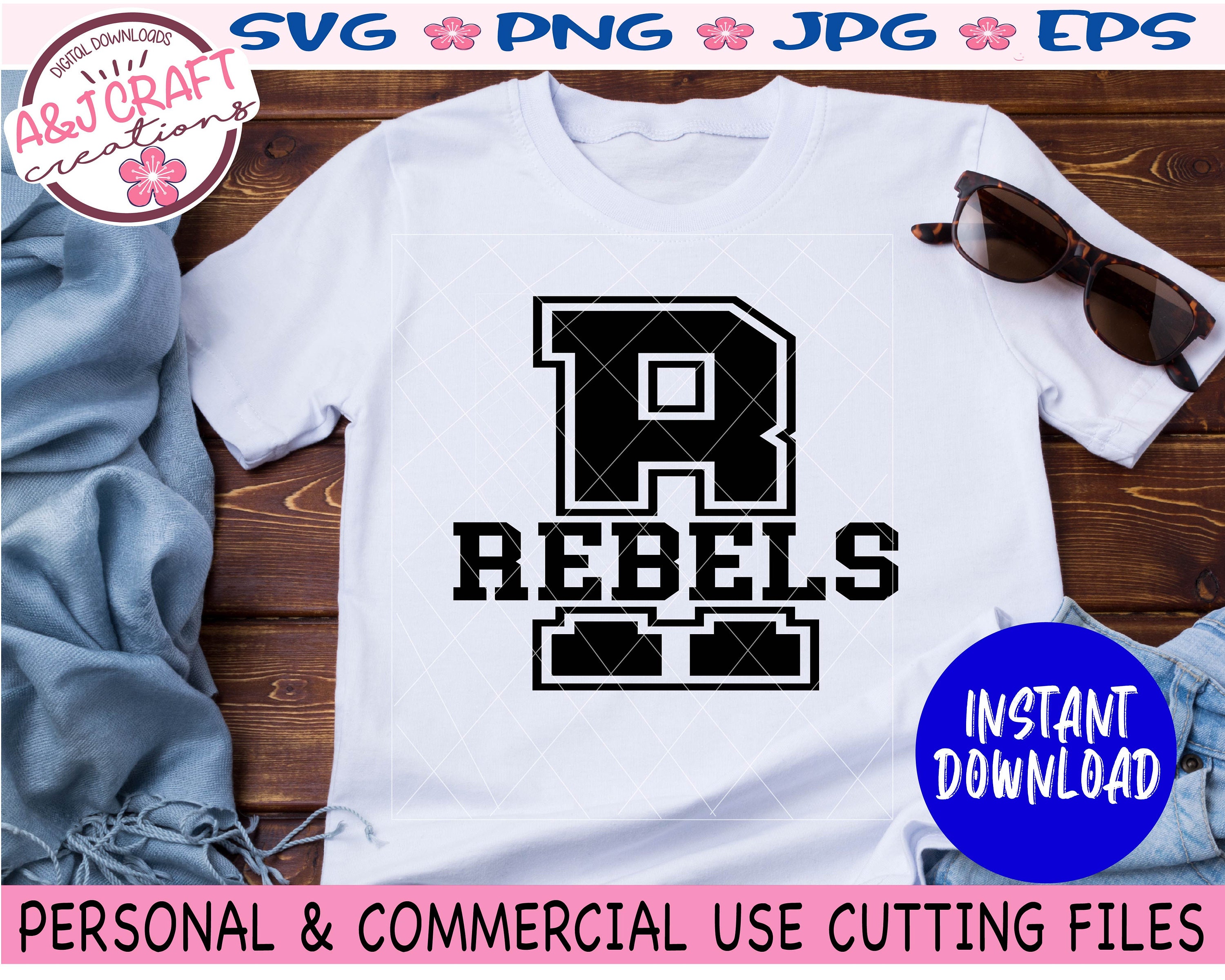 REBELS SVG Rebels Football Svg Rebels Cheer Svg Rebels - Etsy