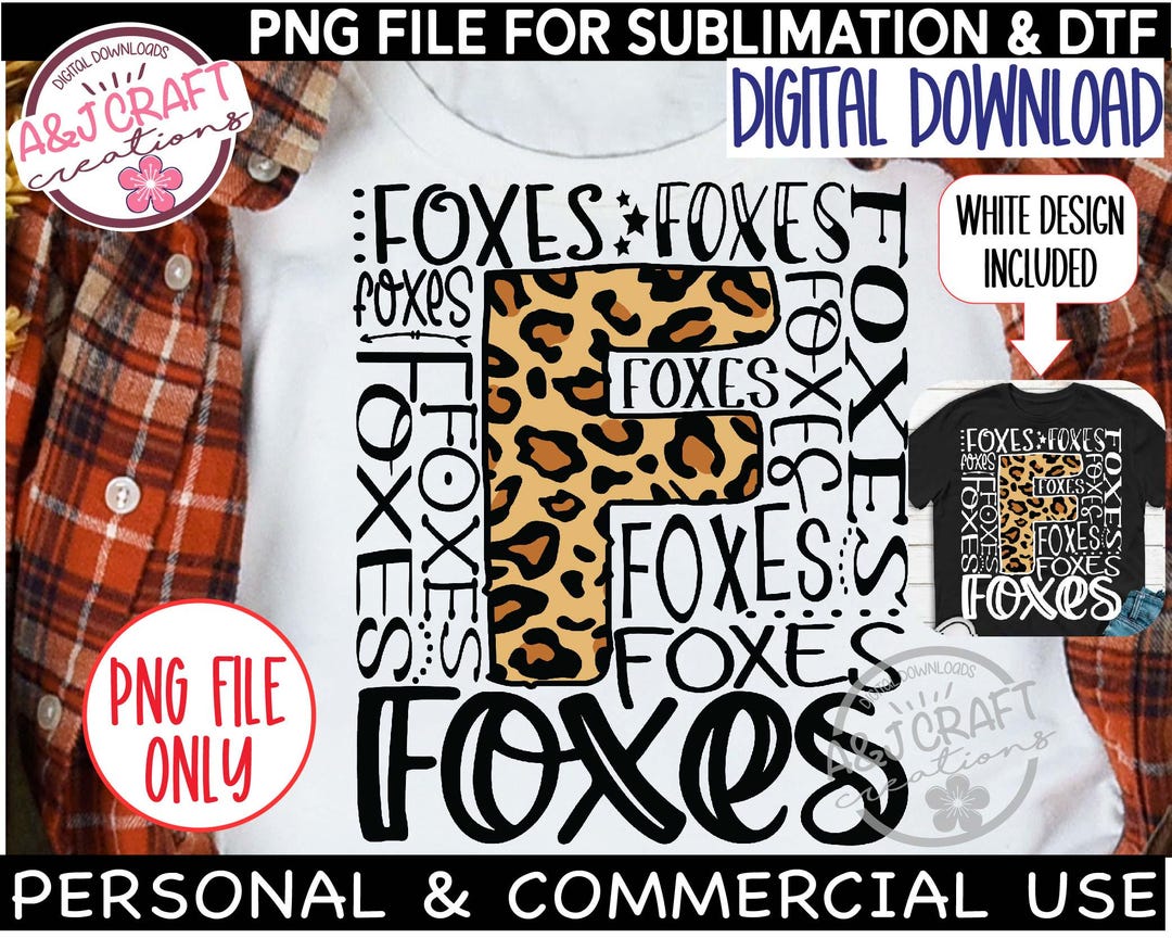 FOXES Typography PNG, Foxes Football Png, Foxes Png, Foxes Cheer, Foxes ...