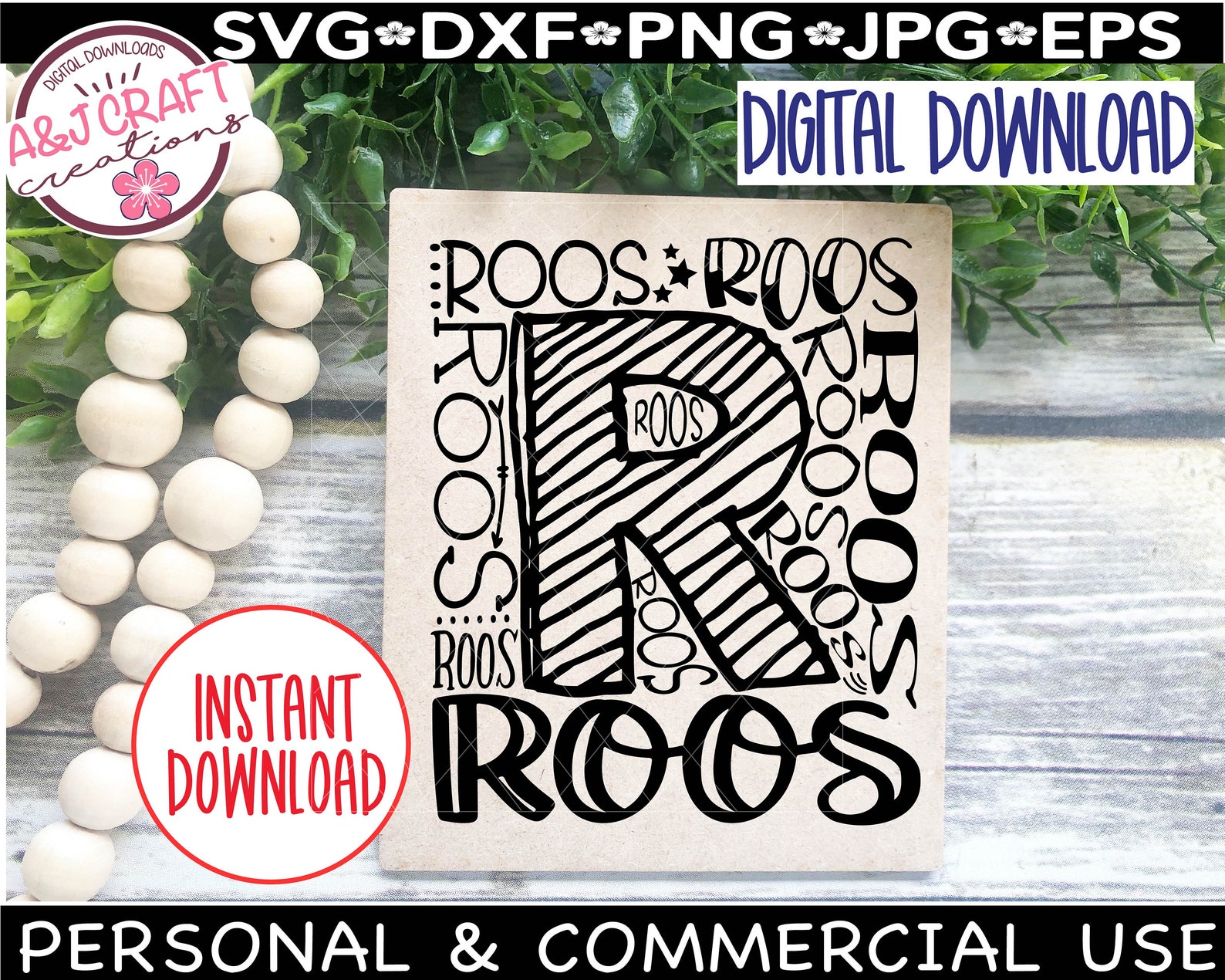 ROOS SVG Roos Typography School Spirit Shirt Svg Roos - Etsy