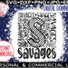 Savages Typography SVG, Savages Football Svg, Savages Team Mascot Svg ...