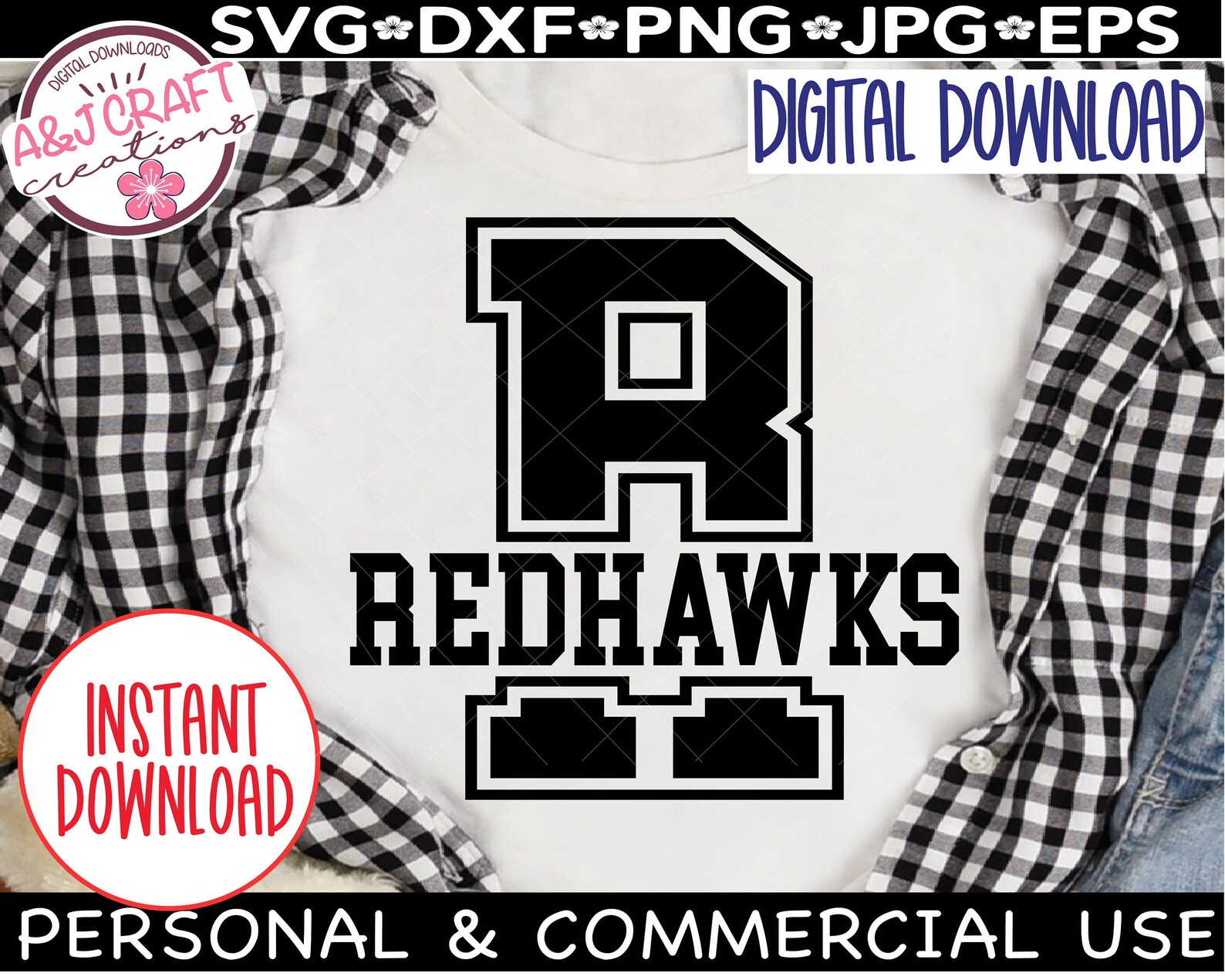 Redhawks SVG Redhawks Football Svg Redhawks Cheer Svg - Etsy