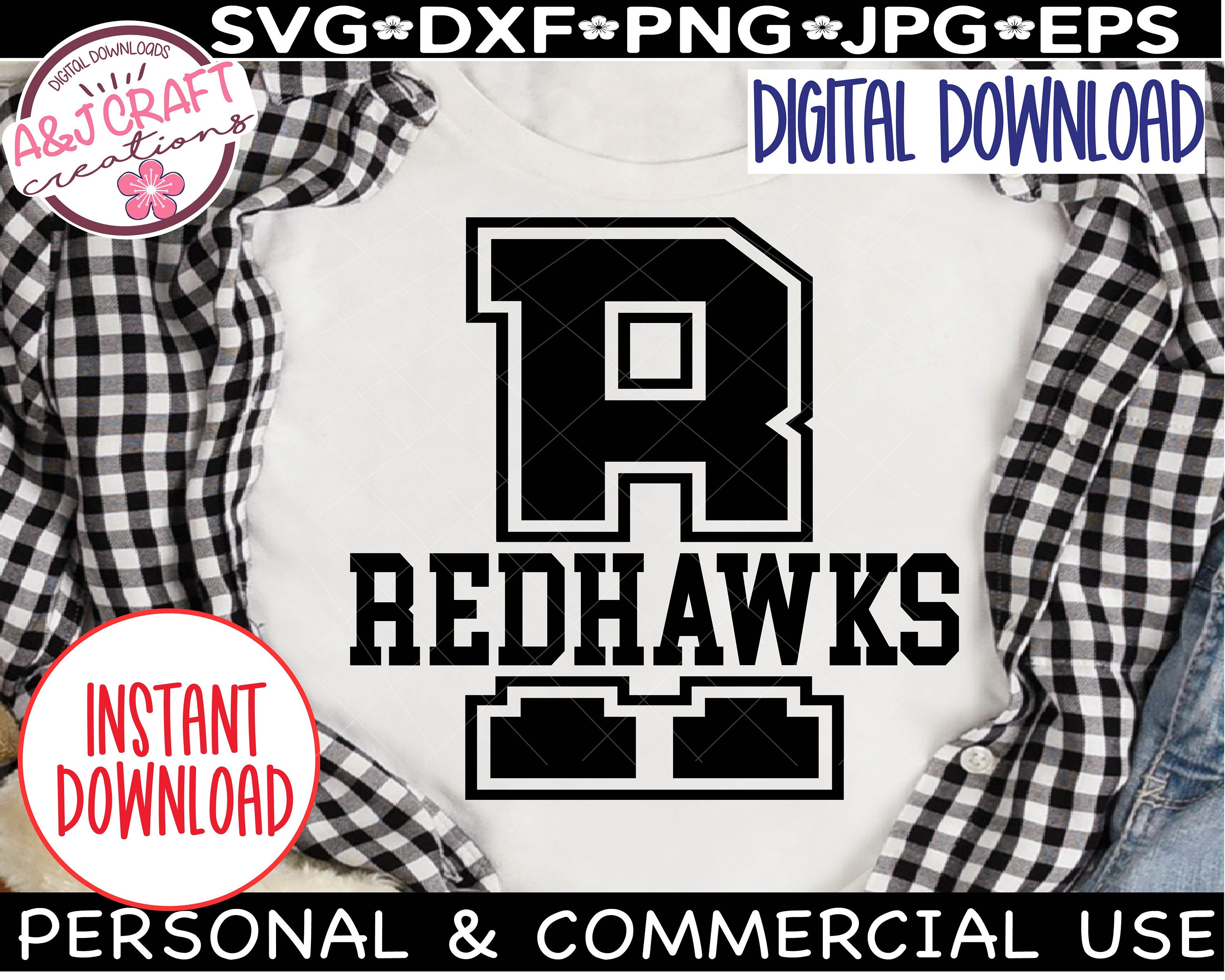 Redhawks SVG Redhawks Football Svg Redhawks Cheer Svg - Etsy