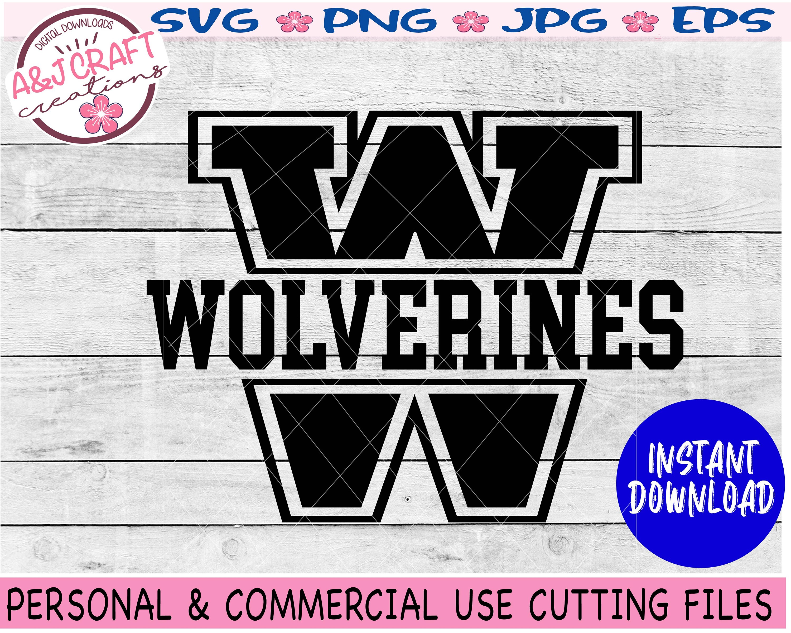 Wolverines SVG Wolverines Football svg Wolverines Cheer svg | Etsy