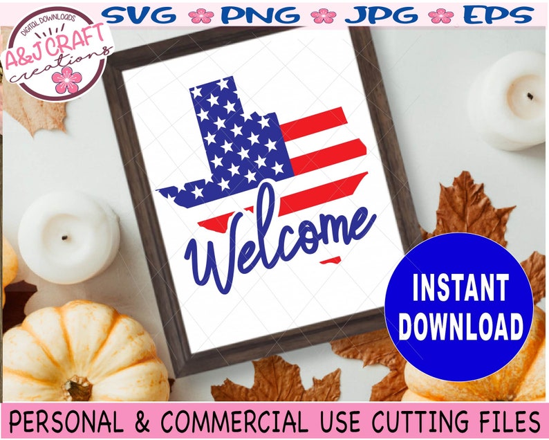 Texas SVG File Texas Welcome Sign Svg State of Texas Svg - Etsy