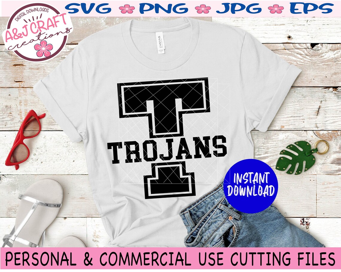 TROJANS SVG Trojans Football svg Trojans Cheer svg Trojans | Etsy