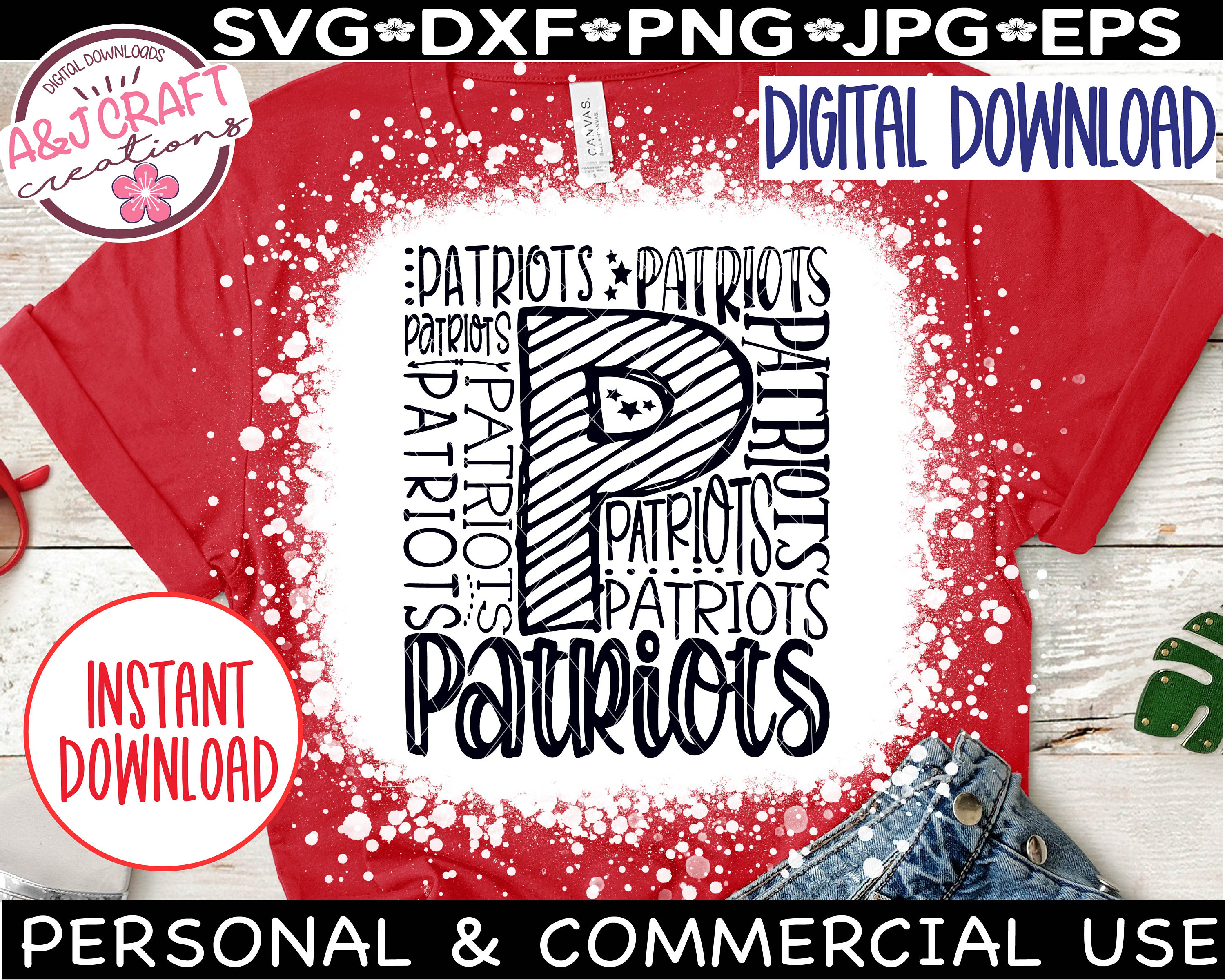 Patriots SVG Patriots Football Svg Patriots Typography - Etsy