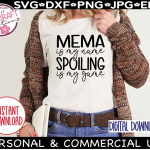 Mema Svg, Mema Shirt Svg, Mema Birthday Svg, Mema Design, Grandkids Svg ...