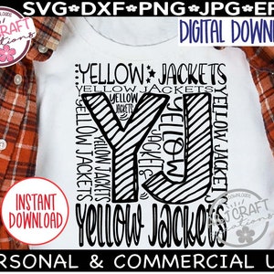 Yellow Jackets SVG, Yellow Jackets Football Svg, Yellow Jackets Png ...