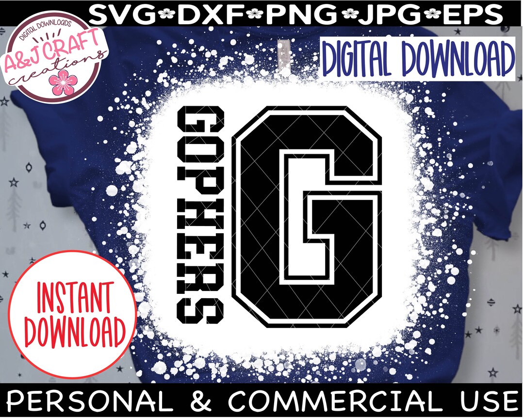 Gophers SVG, School Spirit Svg Gopher, Gophers Football Svg, Gophers ...