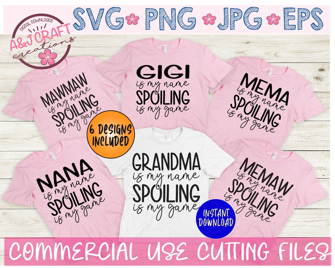 Grandma Svg Bundle Grandma Bundle Svg Gigi Svg File Nana Etsy
