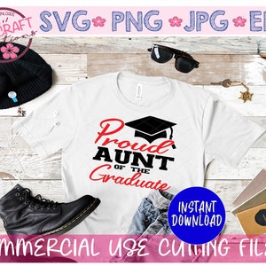 Proud Aunt of the Graduate SVG Proud Aunt Svg Graduate Svg - Etsy