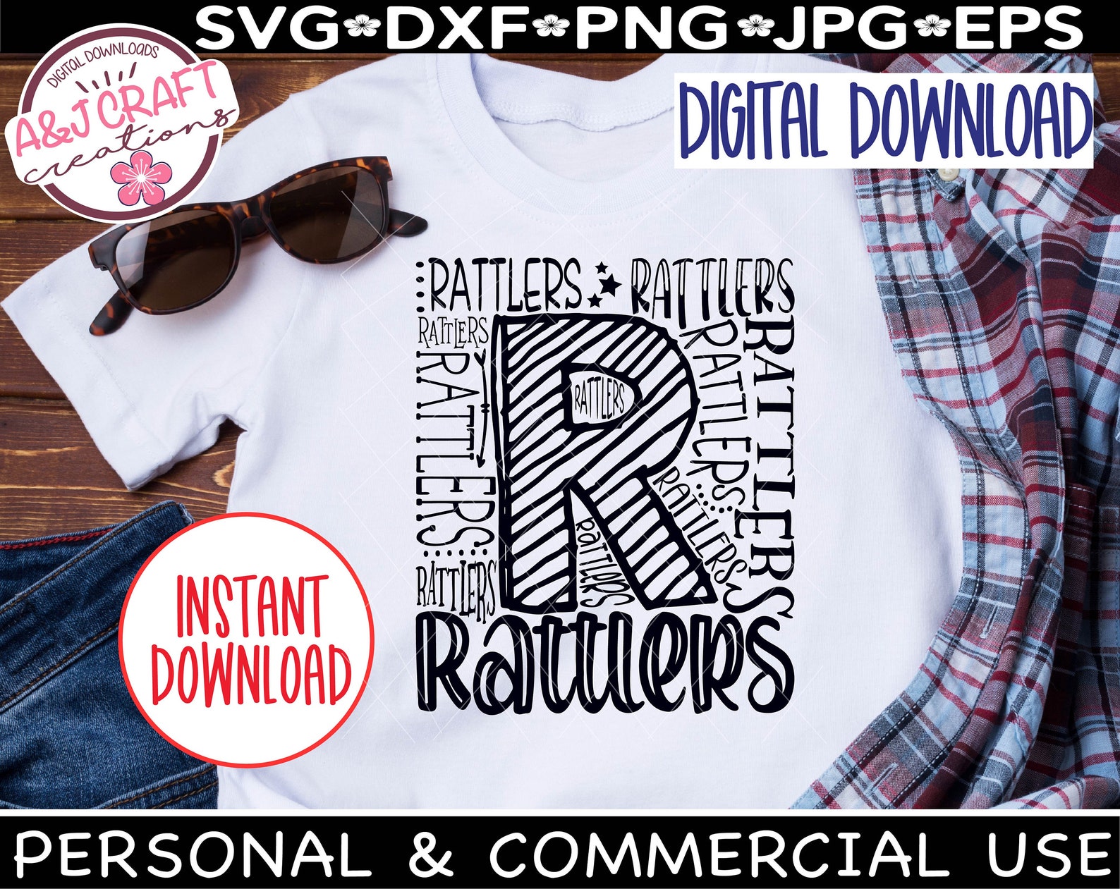 Rattlers SVG, Rattlers Football Svg, Rattlers Baseball Svg, Typography ...