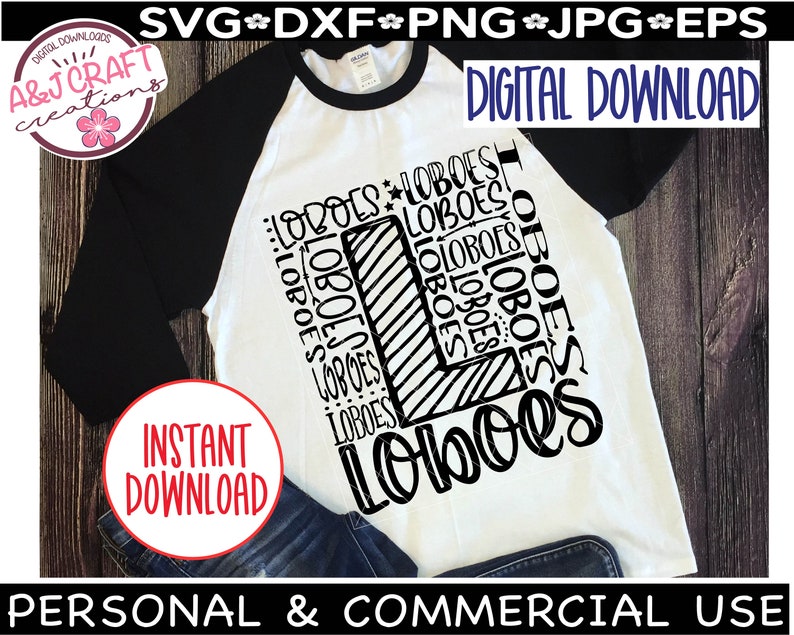 LOBOES Typography SVG Loboes Baseball Svg Loboes Baseball - Etsy