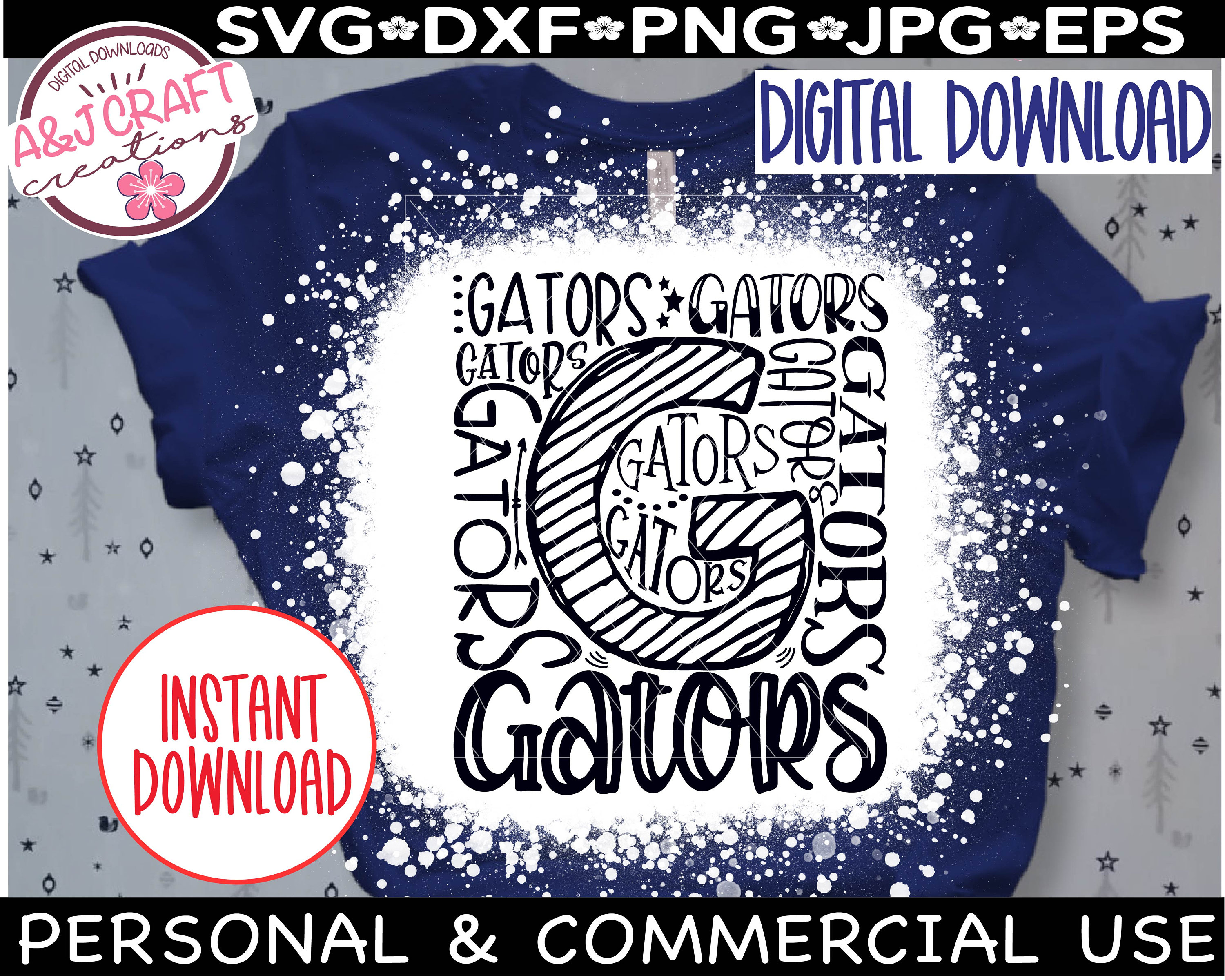 Gators SVG Gators Typography Svg Gator Mascot Svg Gators - Etsy