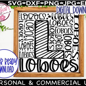 LOBOES Typography SVG, Loboes Baseball Svg, Loboes Baseball Mom Svg ...