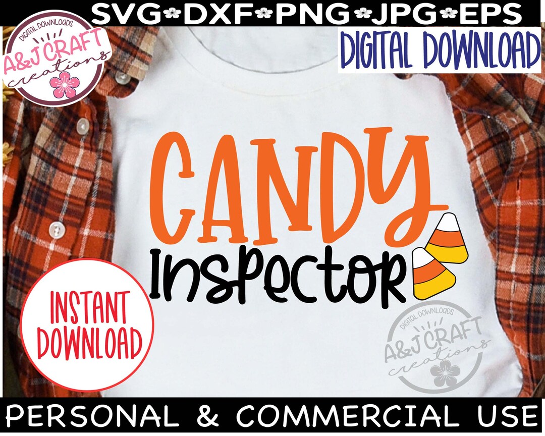 Candy Inspector Svg, Kids Halloween Svg, Trick or Treat, Kids Halloween ...