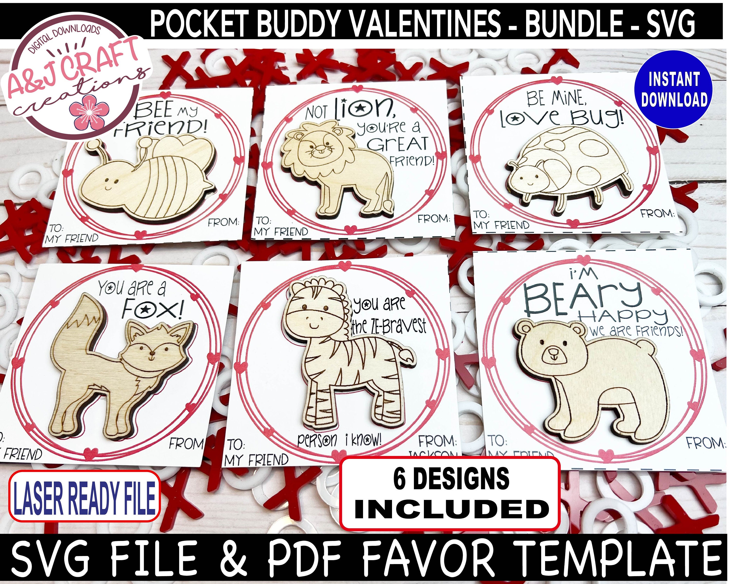 Pocket Hug Svg Pocket Buddy Svg Pocket Pal Svg Valentine - Etsy