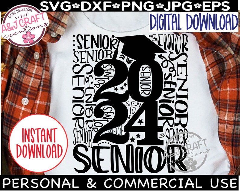 Class of 2024 Svg Senior SVG Senior Typography Senior Class - Etsy