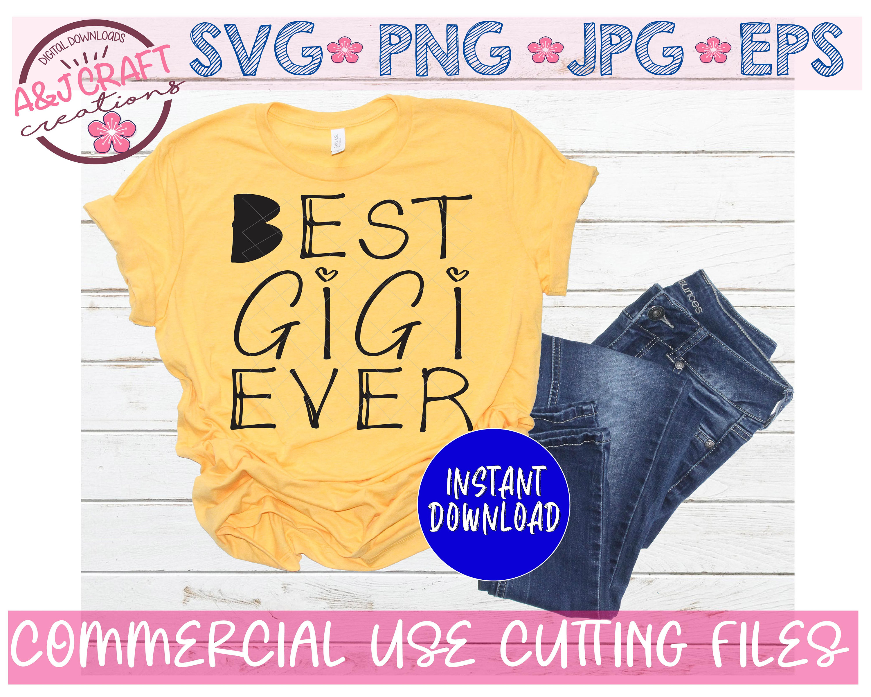 Best Gigi Ever svg Best Gigi svg Gigi Svg Files Grandma | Etsy