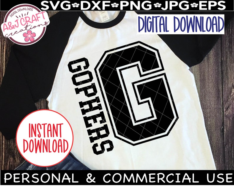 Gophers SVG, School Spirit Svg Gopher, Gophers Football Svg, Gophers ...