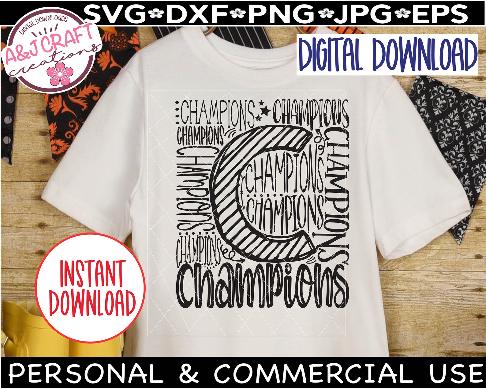 Champions SVG Champions Football Svg Champions Baseball - Etsy Canada