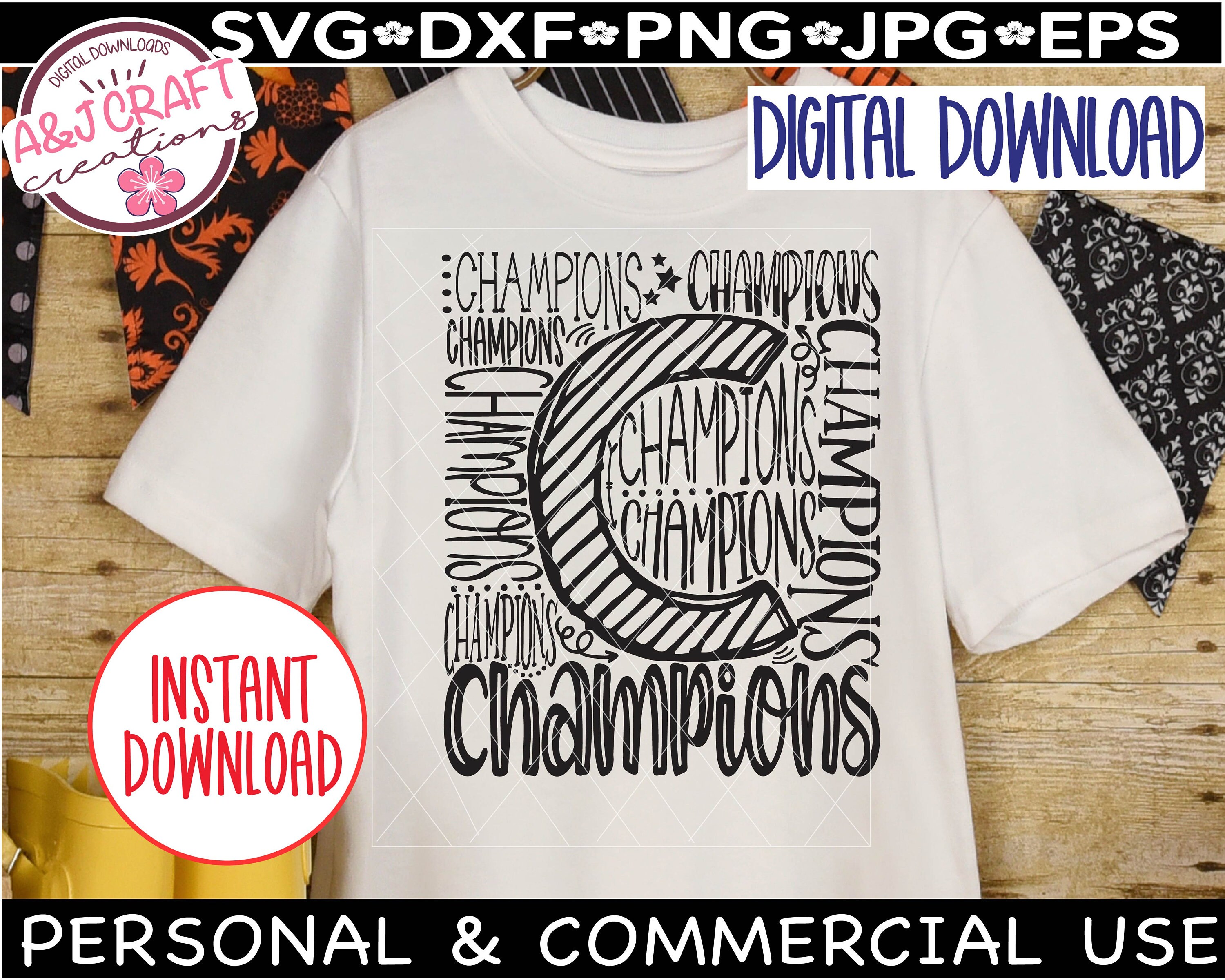 Champions SVG Champions Football Svg Champions Baseball - Etsy Canada